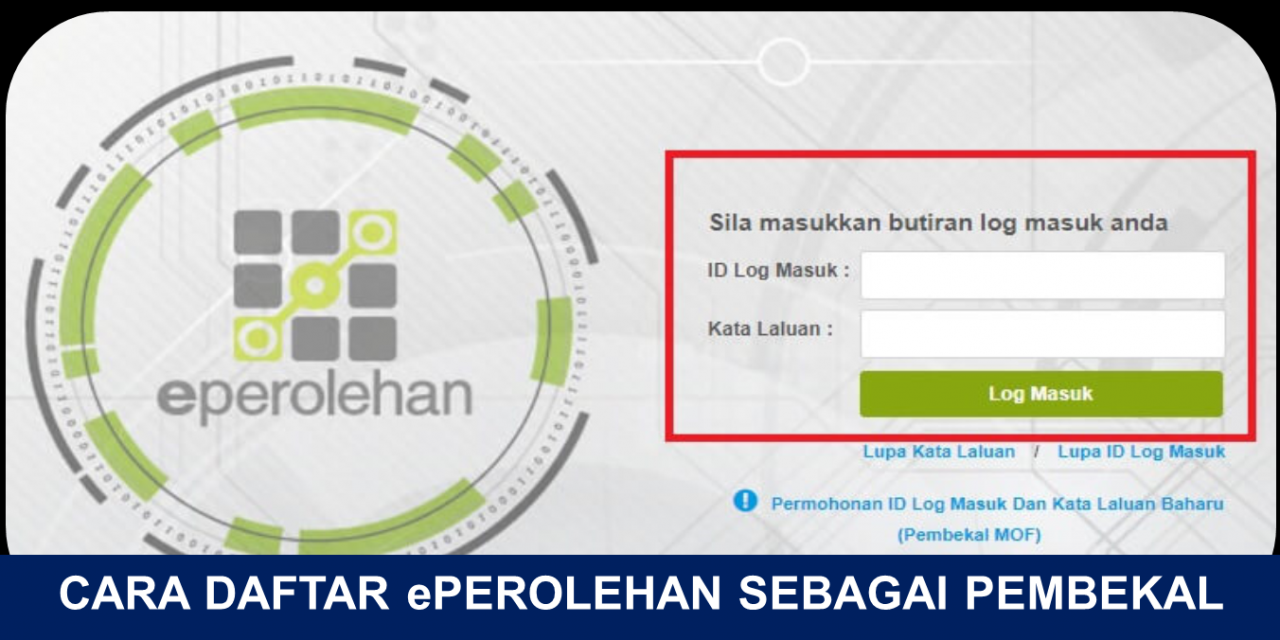 CARA DAFTAR ePEROLEHAN SEBAGAI PEMBEKAL - SumberHarian